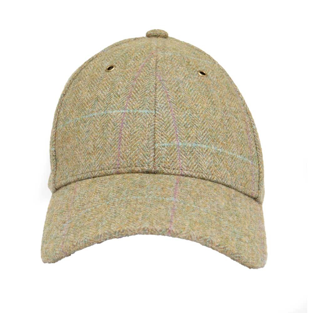 Joules Daley Tweed Cap in Green Check | Houghton Country